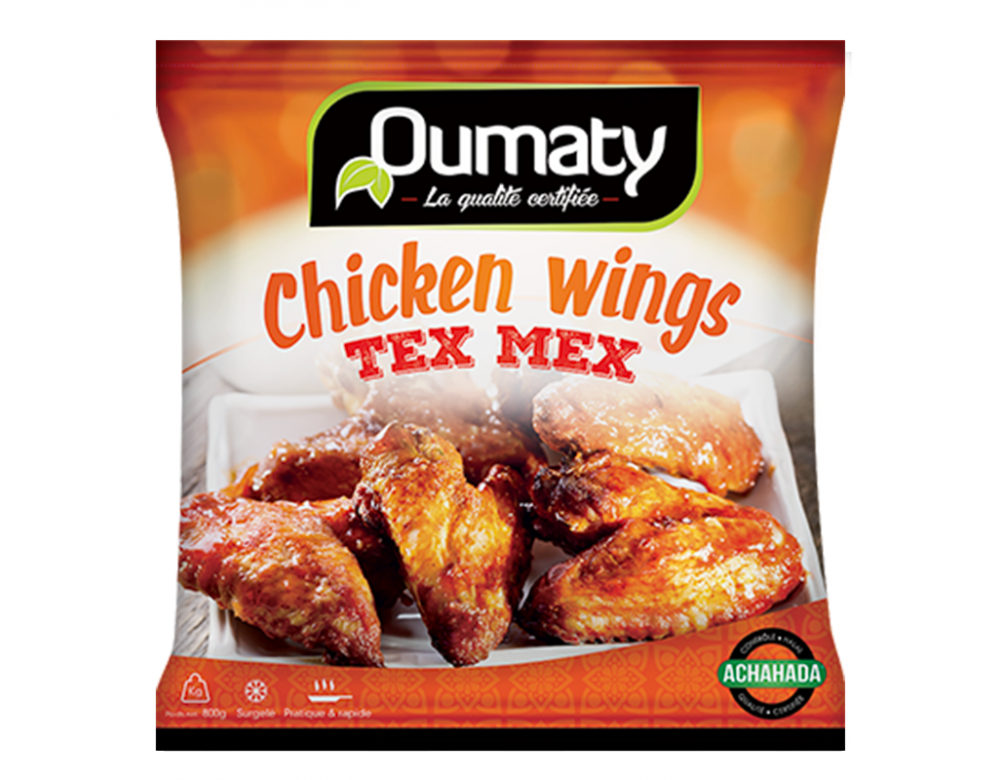 Chicken Wings tex mex Oumaty certifiée par Achahada.